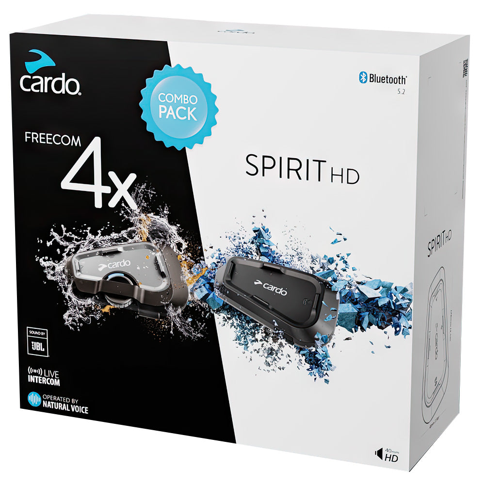 Cardo FREECOM 4X & SPIRIT HD Combo Pack – Cycletreads